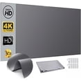 4k Metal Lightproof Foldable Portable Movie Screen, 16:9 HD Anti Light ...