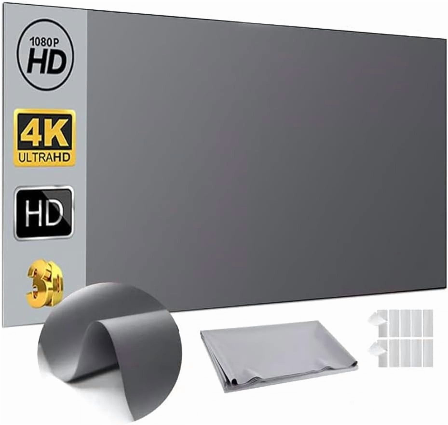 4k Metal Lightproof Foldable Portable Movie Screen, 16:9 HD Anti Light ...