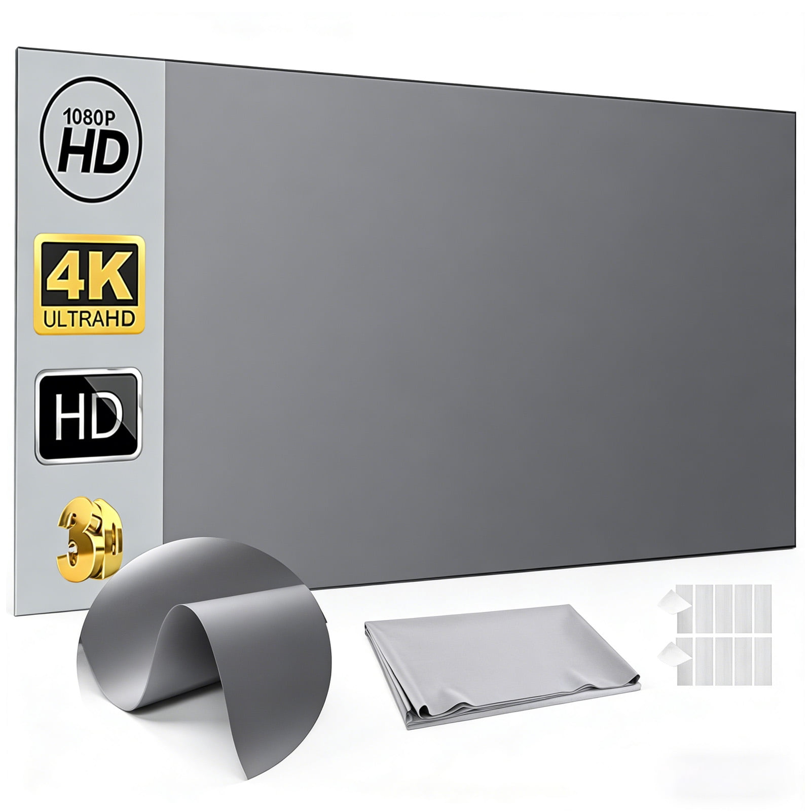 4k Metal Lightproof Foldable Portable Movie Screen, Anti Light Screen ...