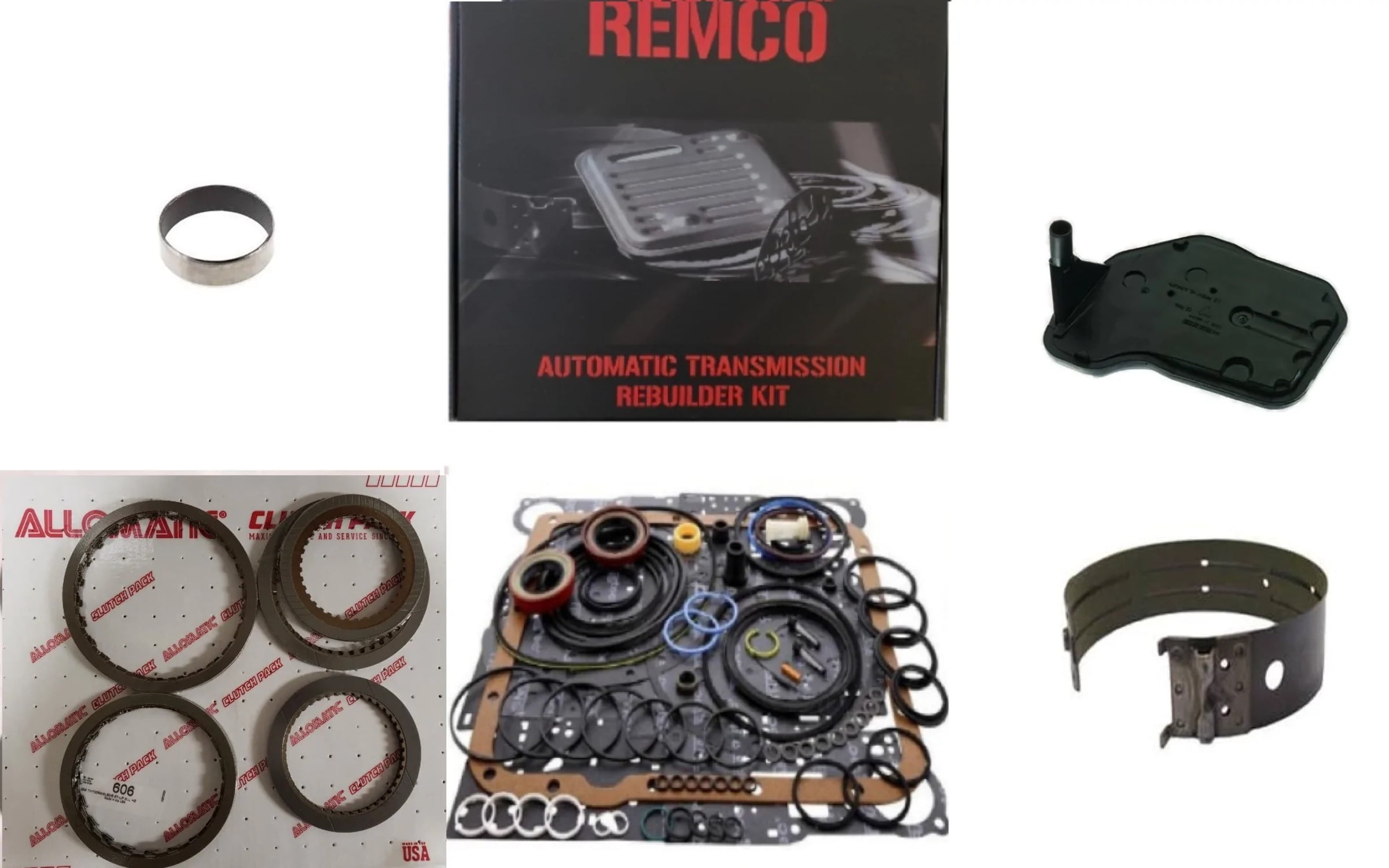 4l60e 4L60 rebuilt kit gasket kit clutches front band pump bushing and ...