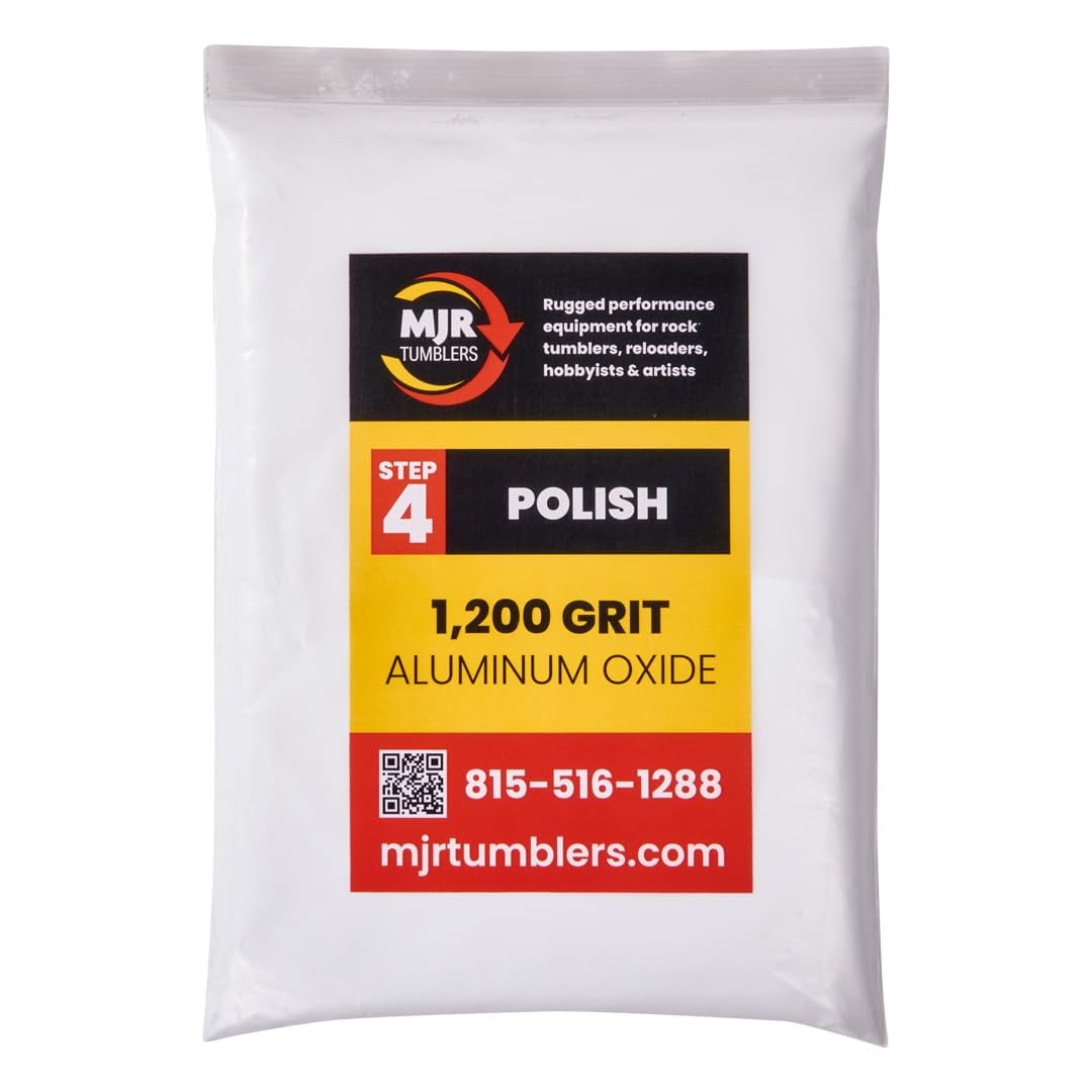 4lb of MJR Tumblers Premium 1200 Aluminum Oxide Rock Polishing Grit for ...