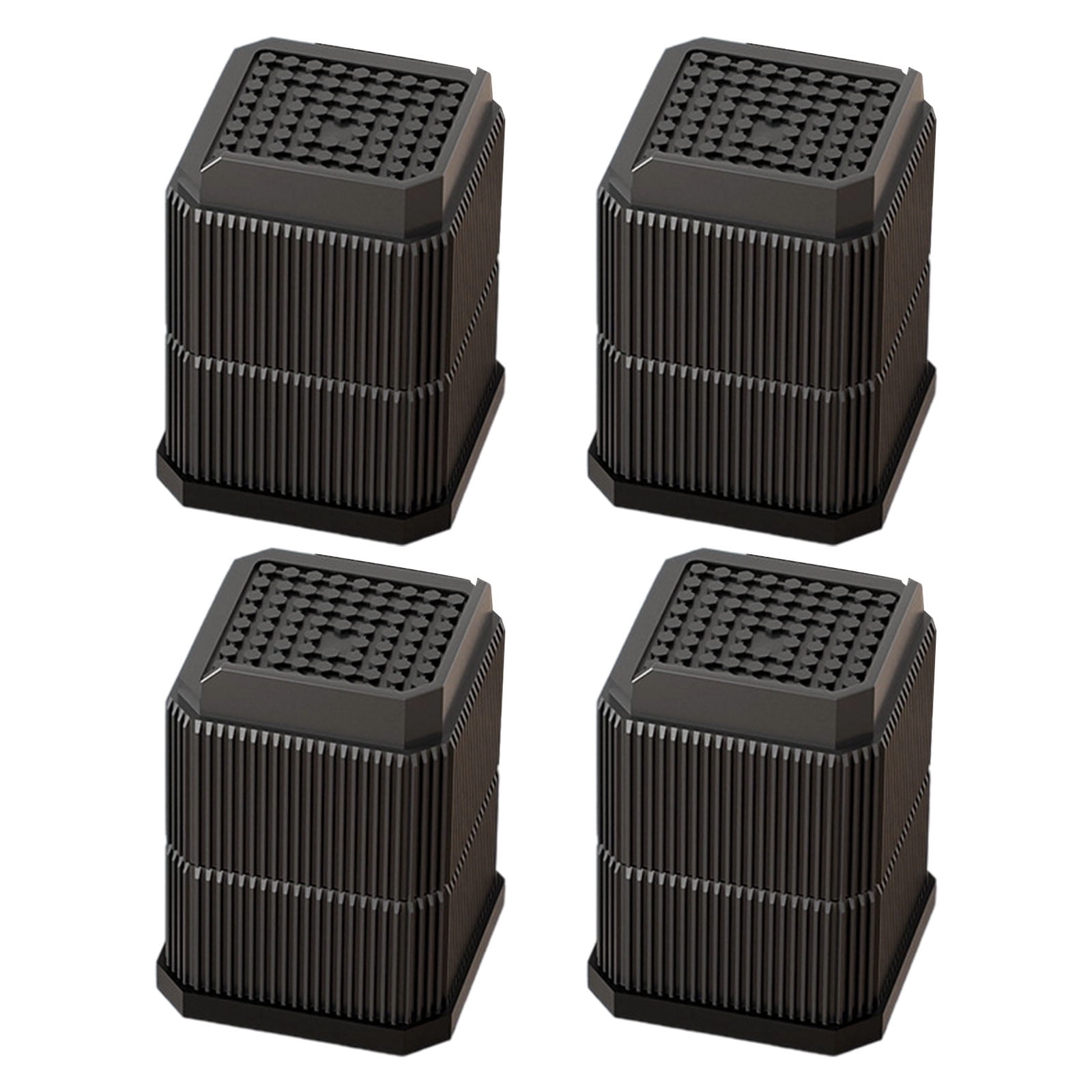 4lots Plastic Furniture Leg Protectors Slip Resistant Height Raising ...