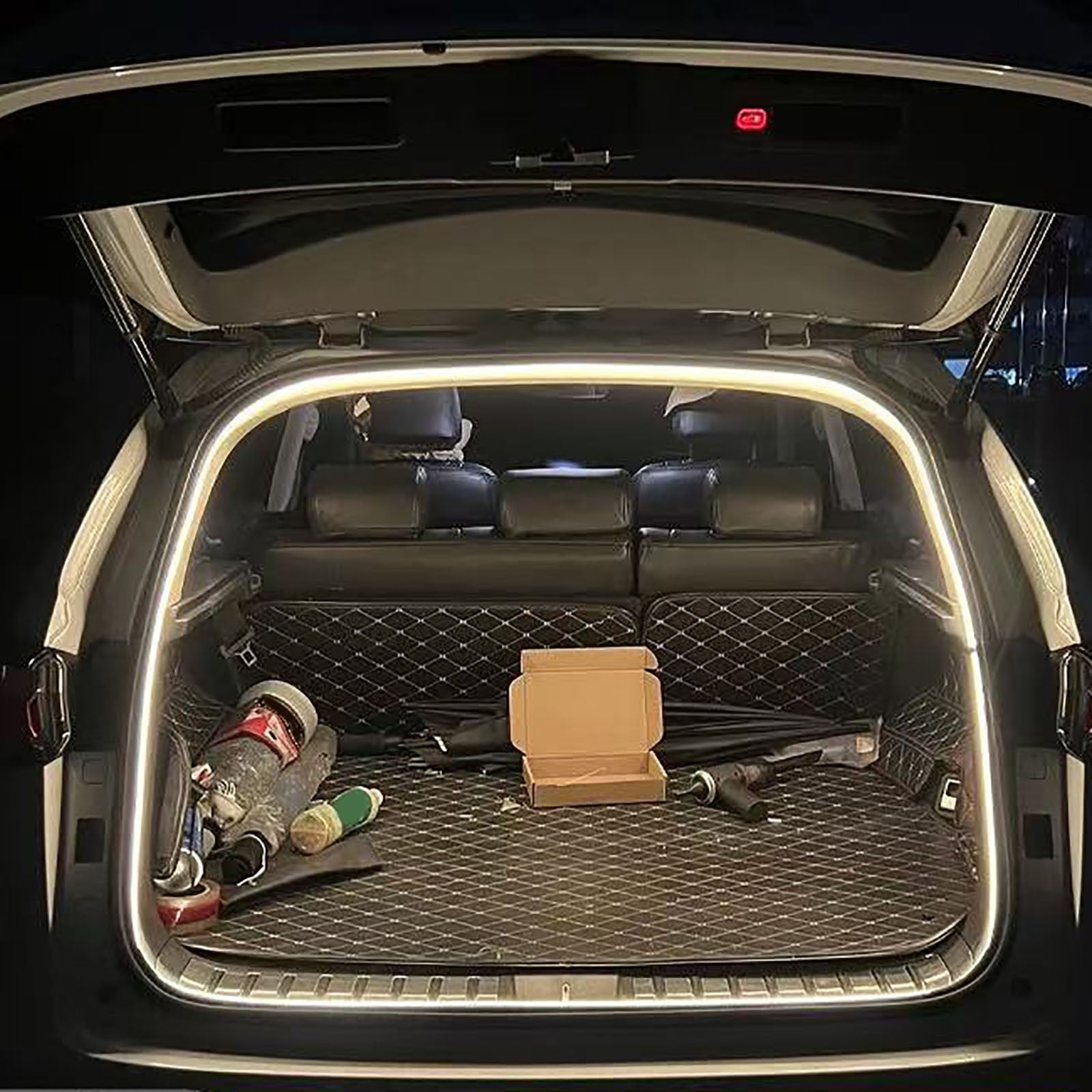 4m Dynamic Flowing Car Trunk Light Strip Automatic Sensor Tail Box ...