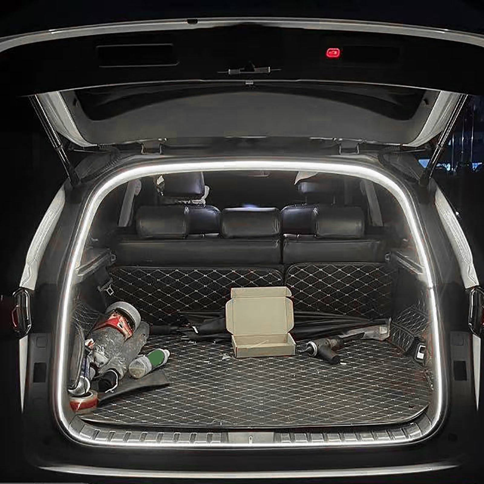 4m Dynamic Flowing Car Trunk Light Strip Automatic Sensor Tail Box ...