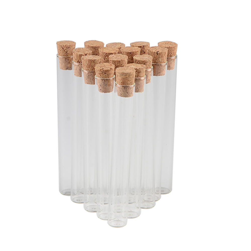 4ml Transparent Test Tube Glass Bottle with Cork Small Bottle with Cork ...