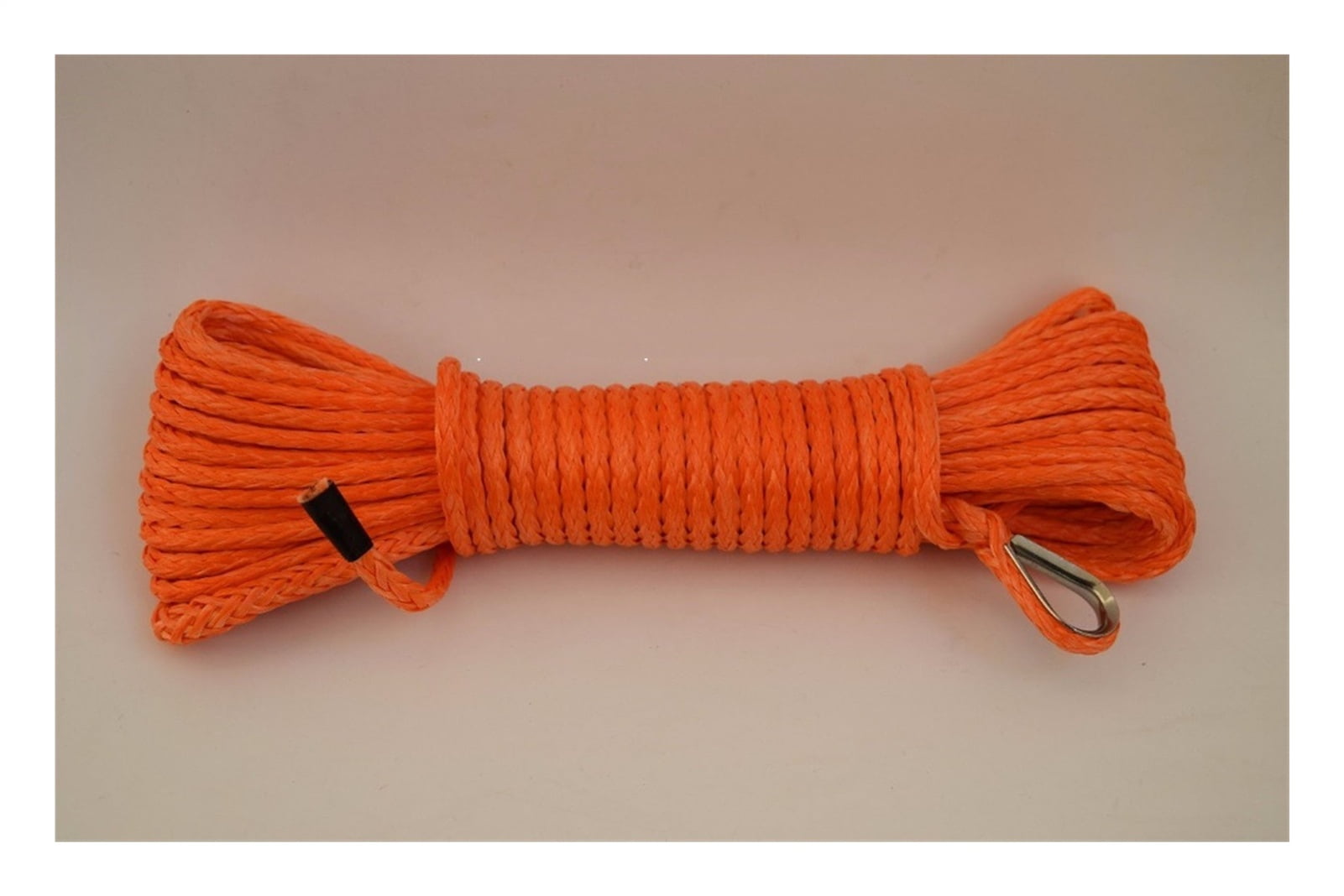 4mm*15m Orange Synthetic Winch Rope,ATV Winch Line 4mm,Kevlar Winch ...