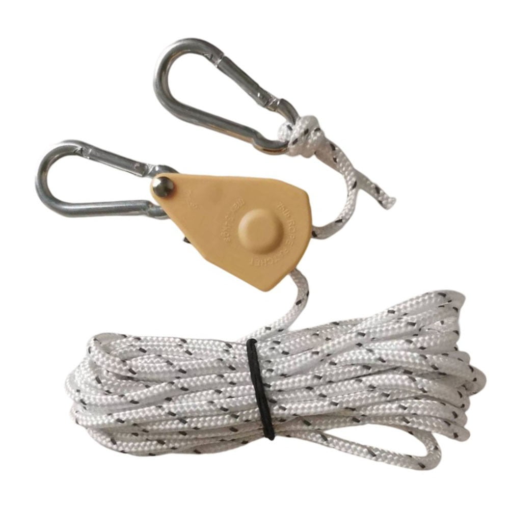 4mm 2M Pulley Windproof Rope Camping Canopy Tent Rope Lamp Adjustable ...