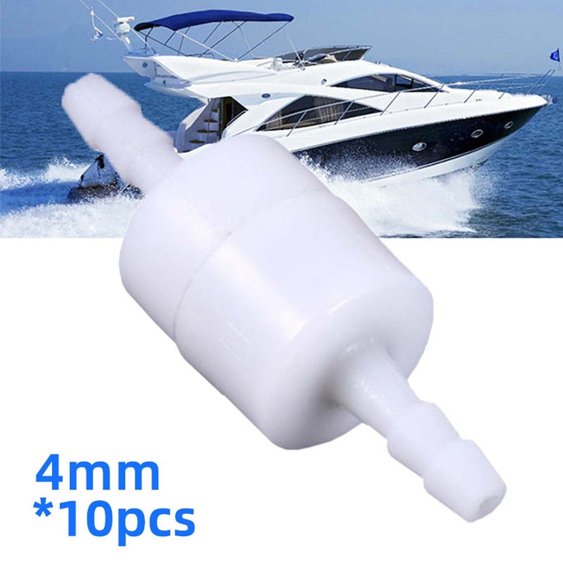 4mm 3/16" Barb Hose One Way Inline Check Valve Non Return Plastic One ...