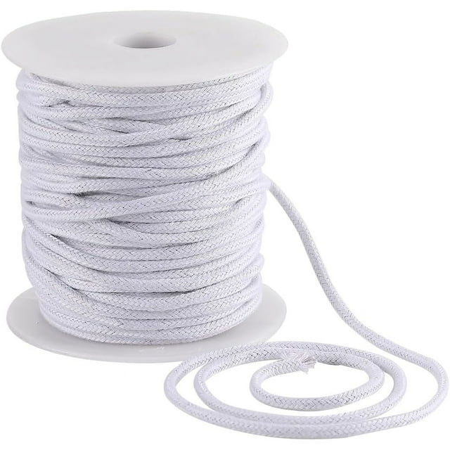 4mm 33 Yards White Cotton Rope Soft Drawstring Replacement Ropes ...