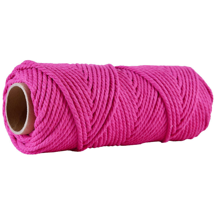 4mm 54 Yards Macrame Cord Cotton Rope String Crafts DIY Colored Thread ...