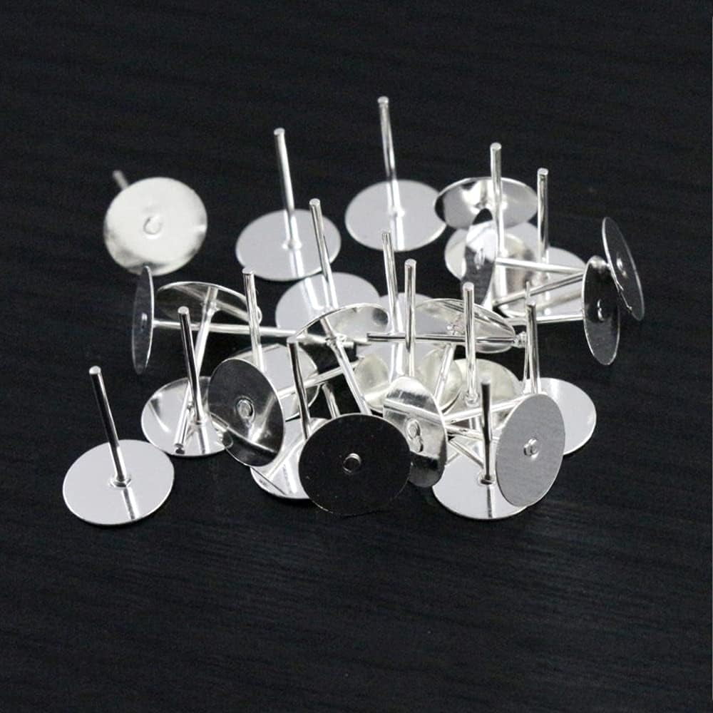 4mm 6mm 8mm 10mm 12mm 100pcs/Lot 5 Colors Plated Stainless Iron Earring ...
