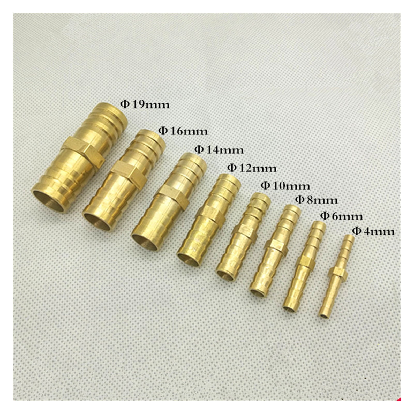 4mm 6mm 8mm 10mm 12mm 14mm 19mm Brass Straight Hose Pipe Fitting Equal ...