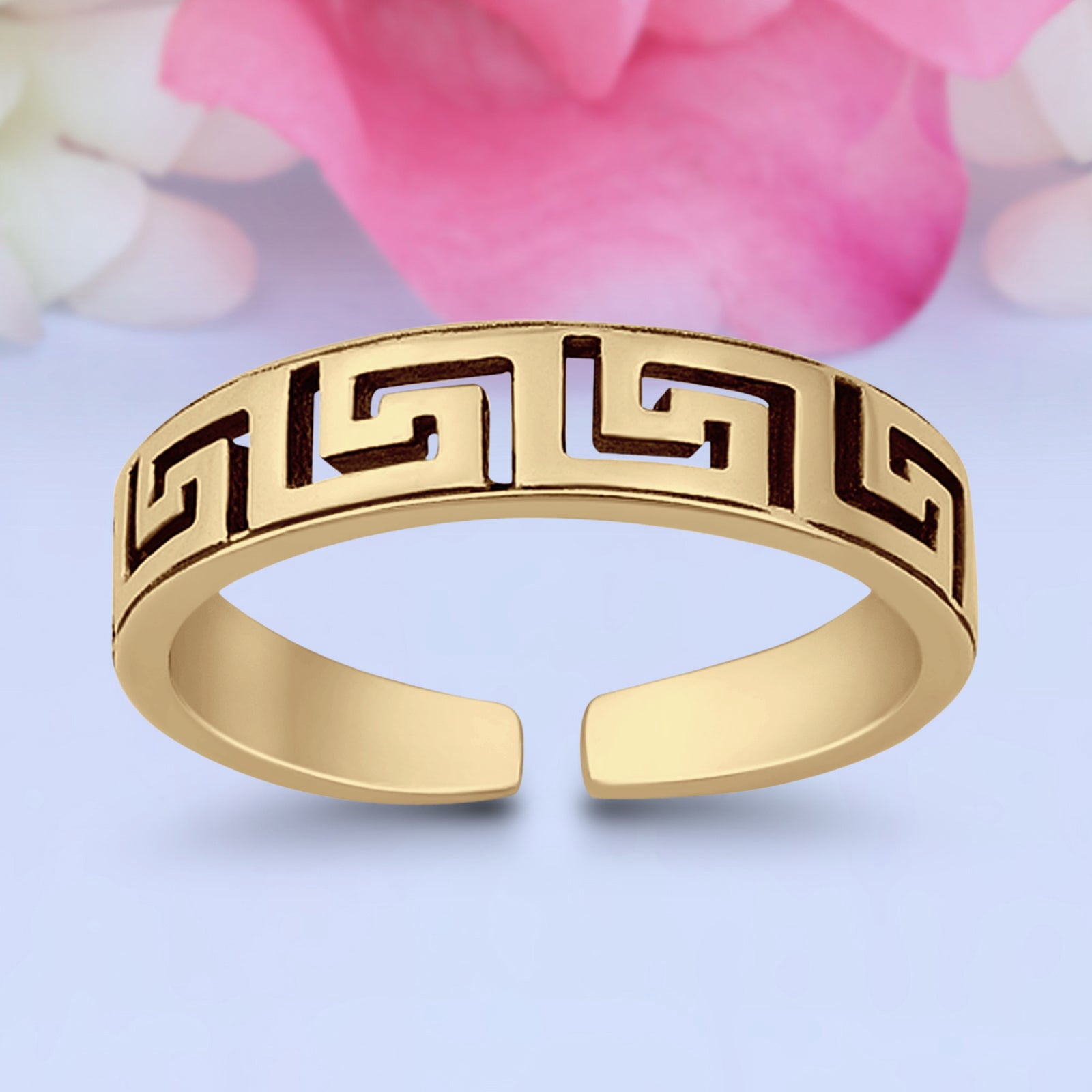 4mm-Aztec Toe Band Ring 925 Sterling Silver Thin Adjustable Stylish ...