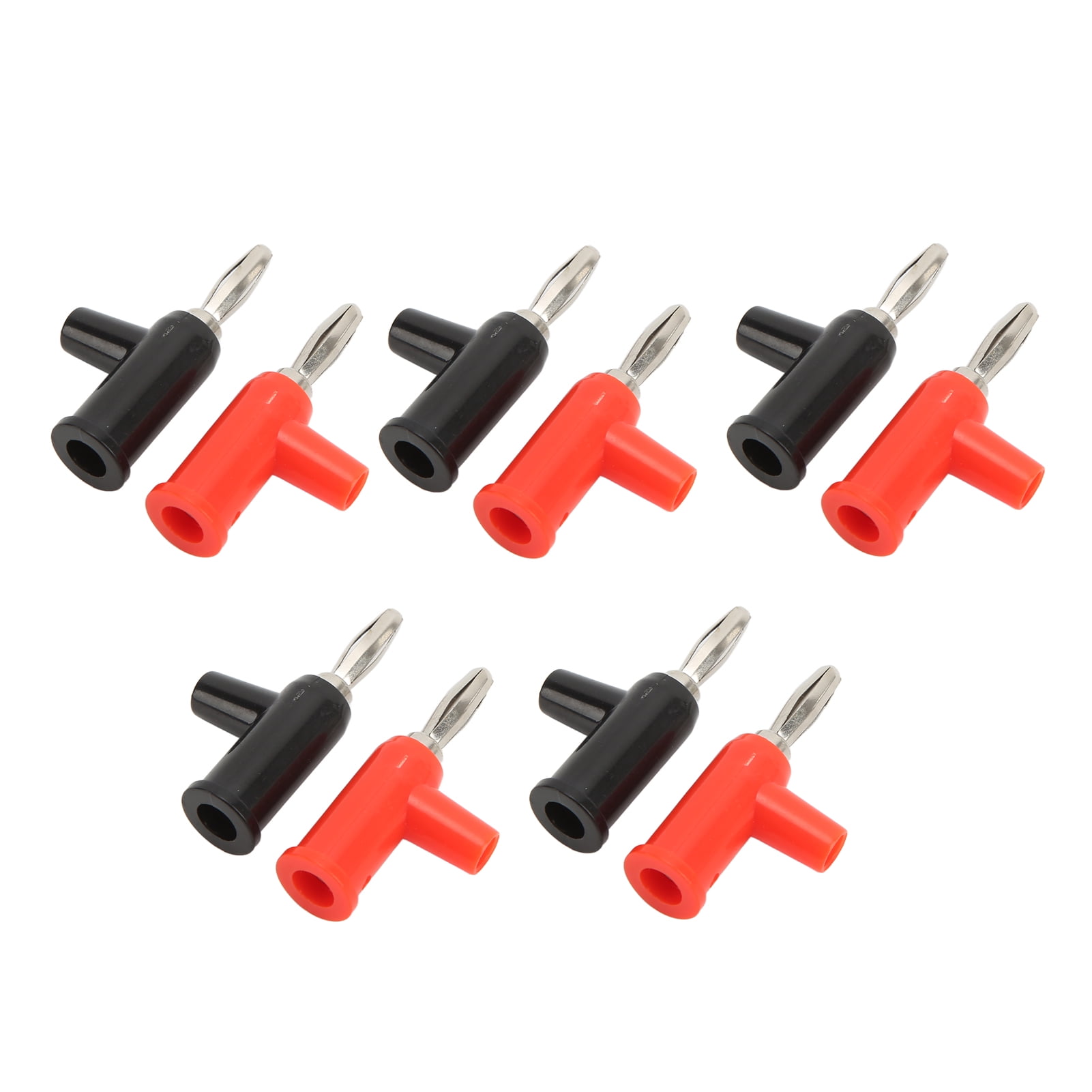 4mm Banana Plug Connectors, 10-Pack Solderless Stackable Security ...