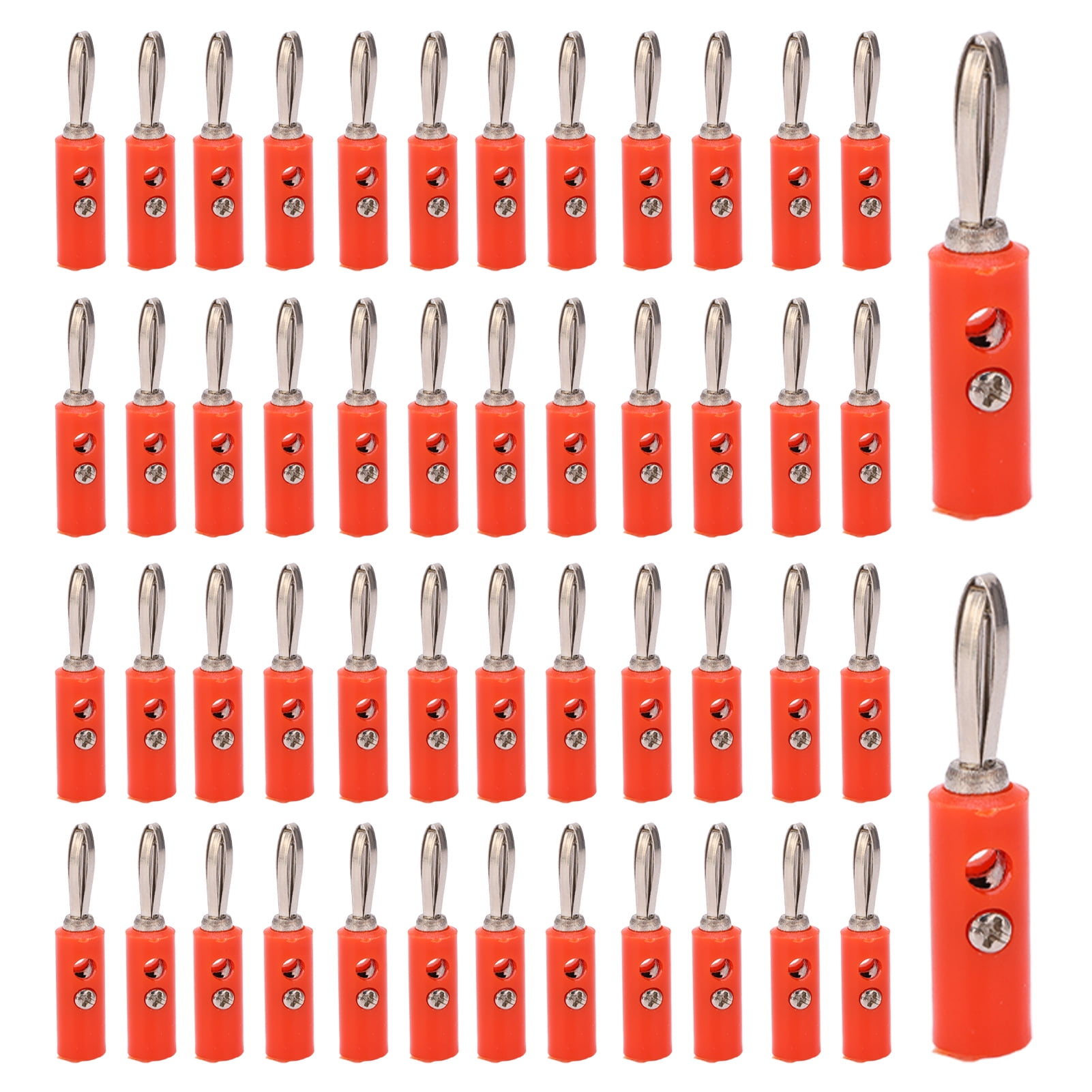 4mm Banana Plug Solder-Free Red Connector for Teaching Instruments ...