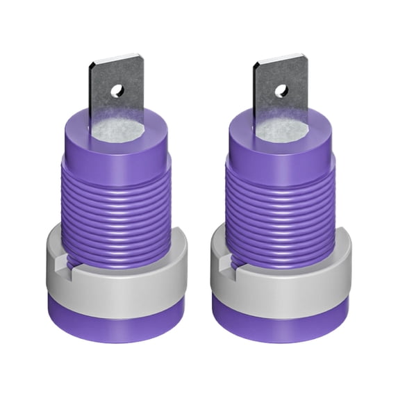 4mm Banana Port Socket Mount Binding Post Connector Adapter Panel for ...