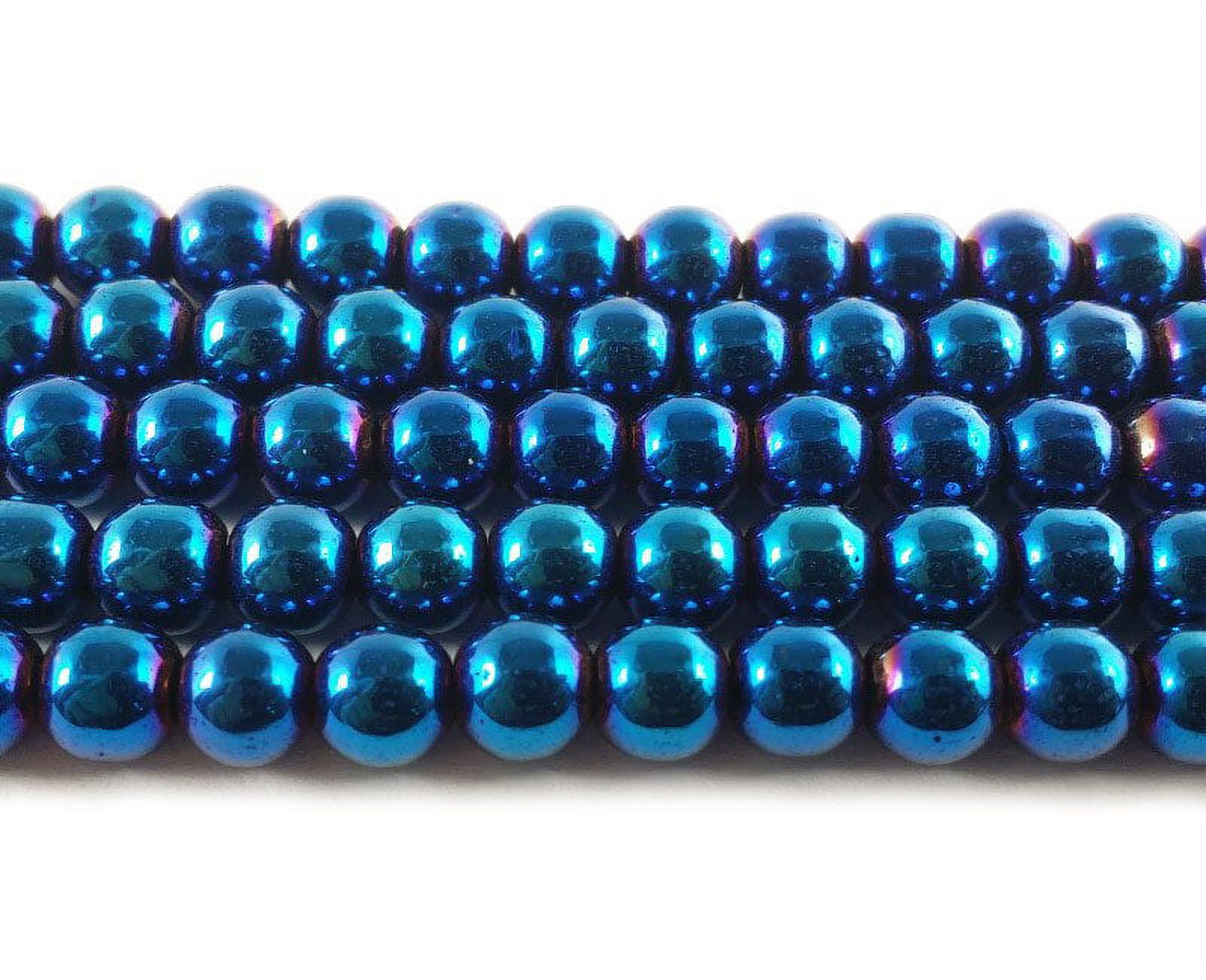 4mm Blue Hematite Round Beads For Jewelry Making - Walmart.com