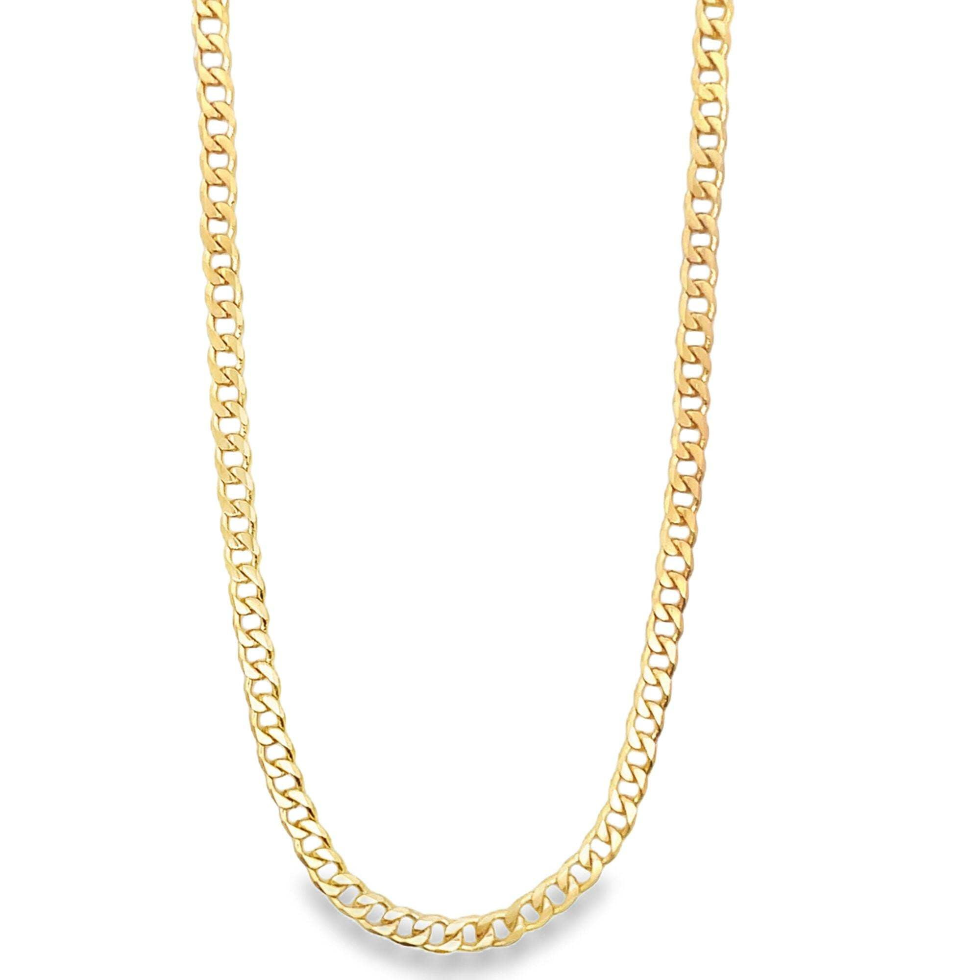 4mm Cuban Link Chain (F19) - Walmart.com
