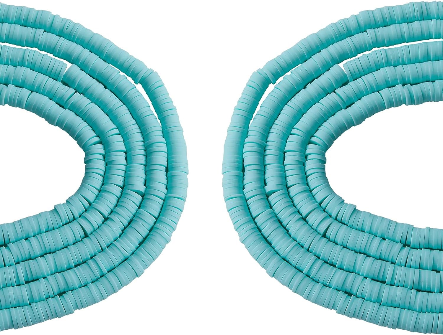 4mm Heishi Polymer Clay Beads Flat Round Loose Spacer Beads Handmade ...