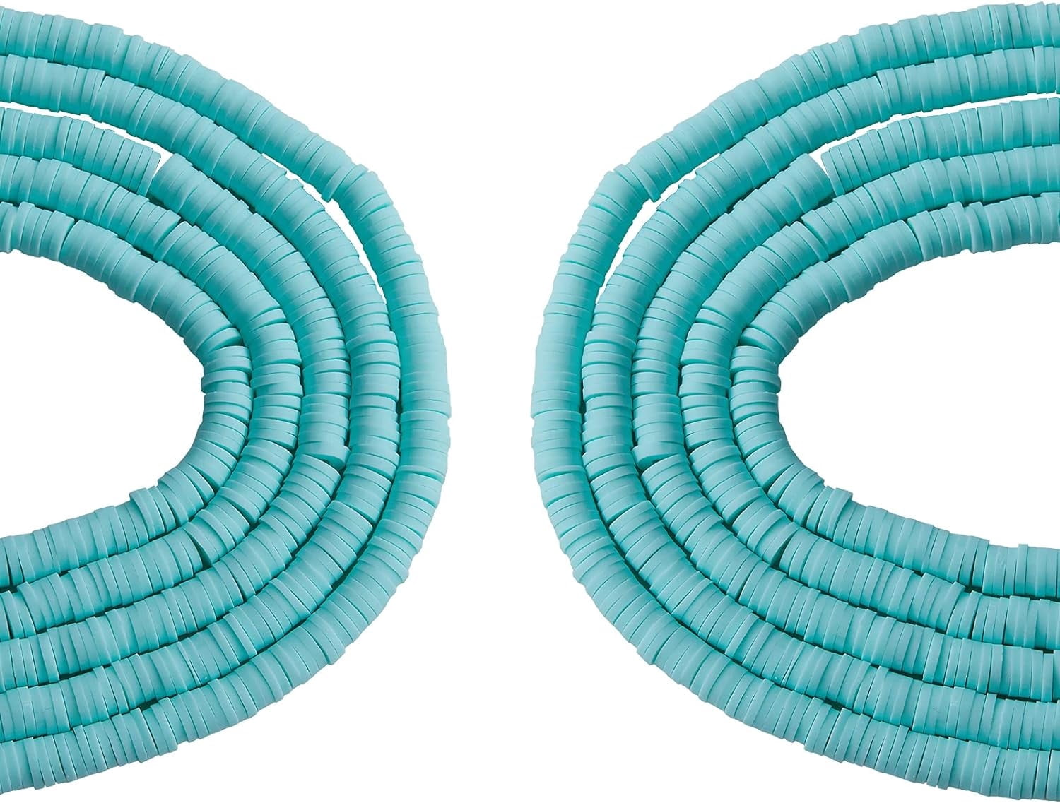 4mm Heishi Polymer Clay Beads Flat Round Loose Spacer Beads Handmade ...