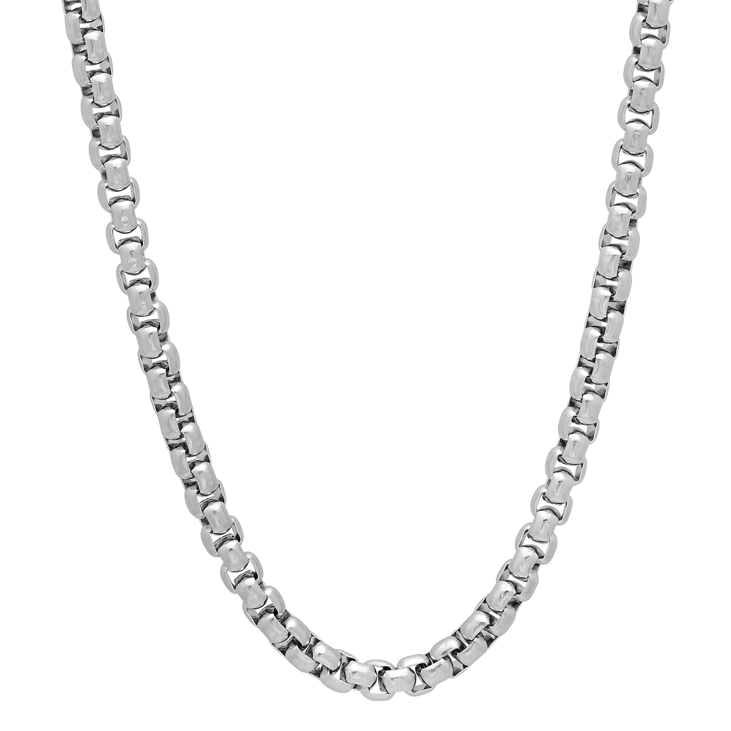 316L Stainless Steel 6MM Square Link Chain 20 inches - Walmart.com