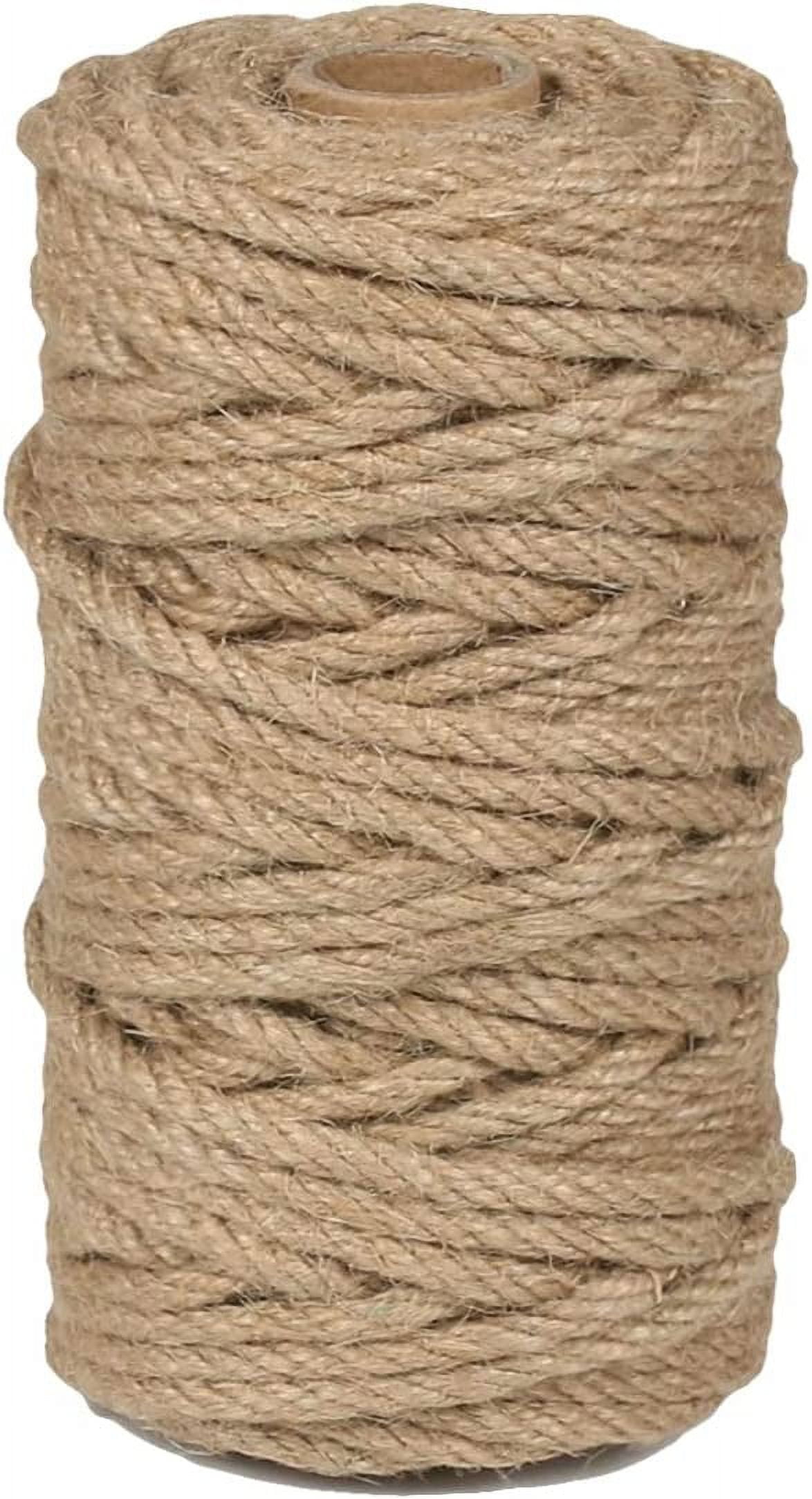 4mm Jute Rope 120 Feet Twisted Heavy Duty and Thick Twine Rope for Cat ...