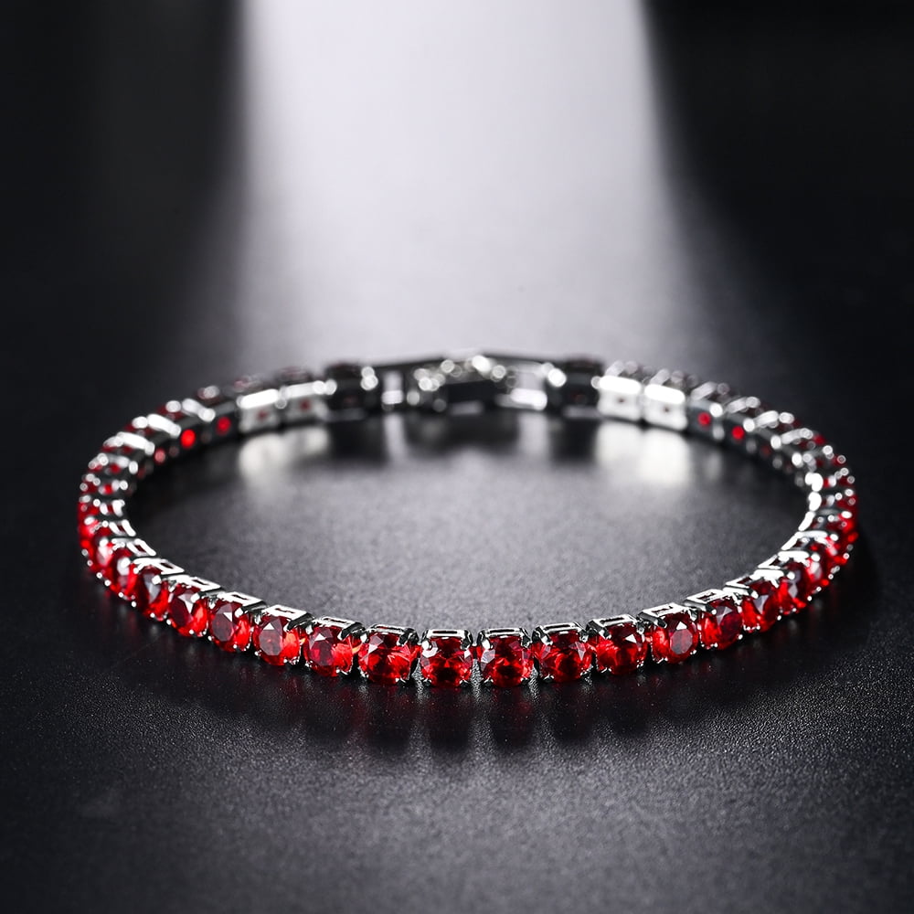 4mm Micro-inlaid Zircon Tennis Bracelet for Women 2025 New Men Bracelet ...