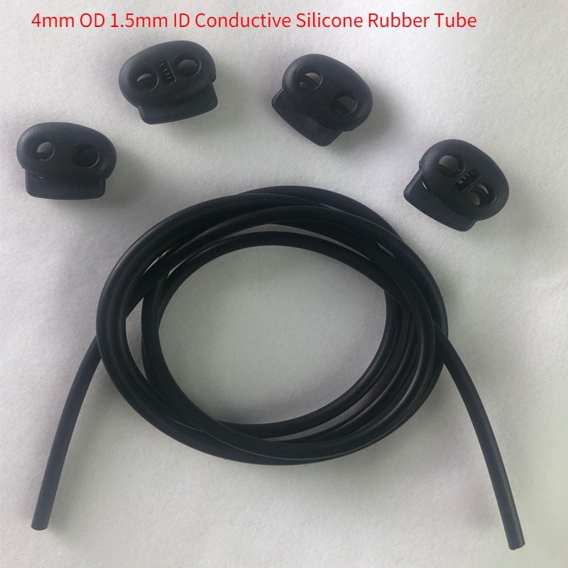 4mm OD 1.5mm ID Conductive Silicone Rubber Tube TENS / ESTIM / E-STIM ...