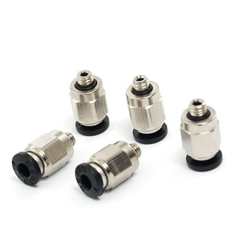 4mm Pneumatic Air Tubing to M5 Connector Push to Connect Quick Fittings ...