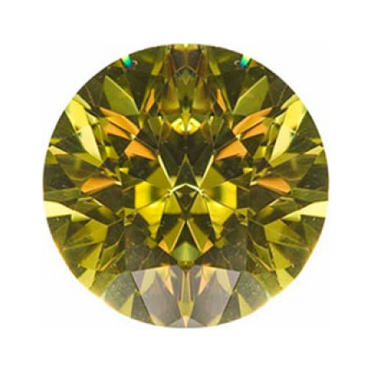 4mm Round Peridot CZ - Pack of 5 - Walmart.com