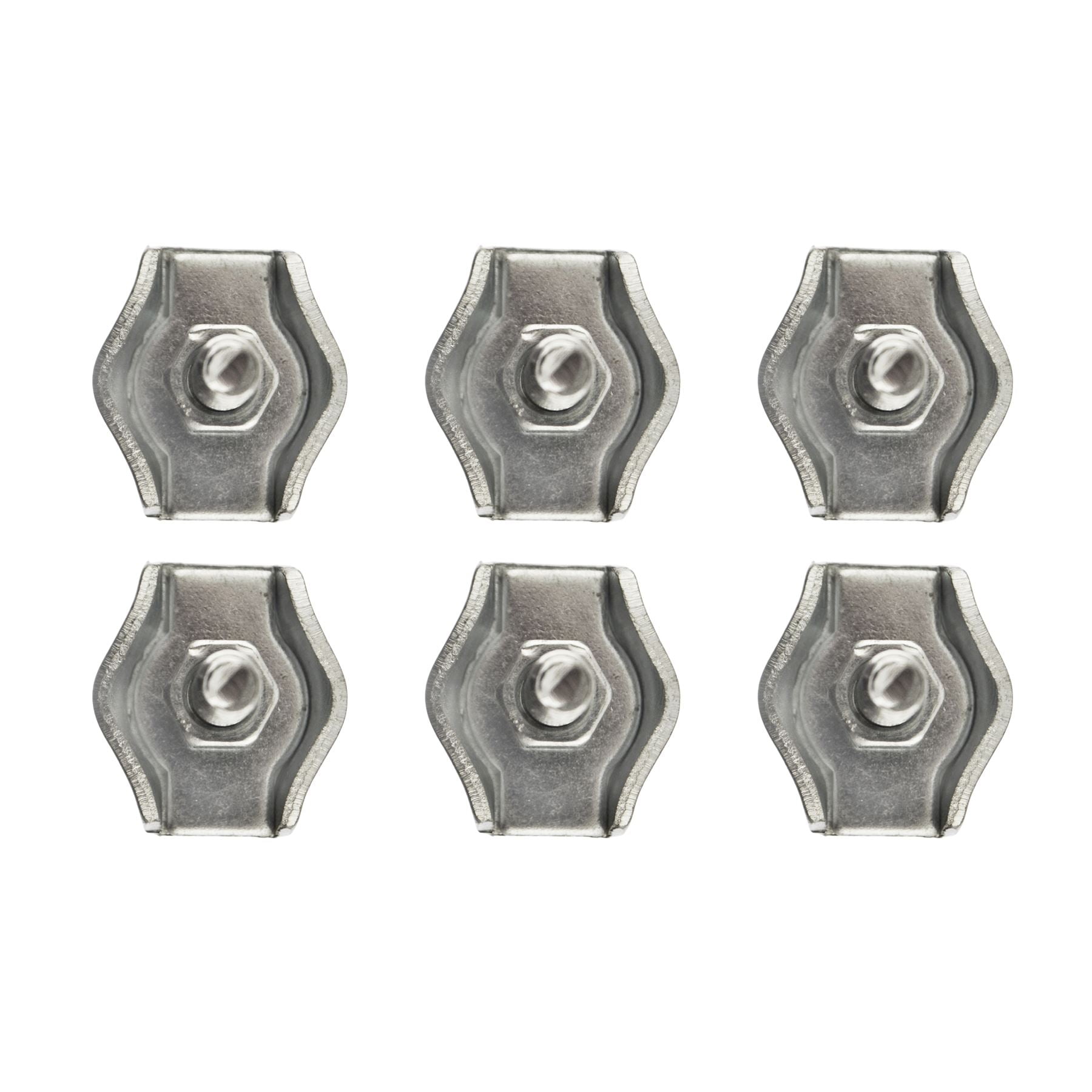 4mm Simplex Wire Rope / Cable Clamp Grips 6 PACK Zinc Plated - Walmart.com