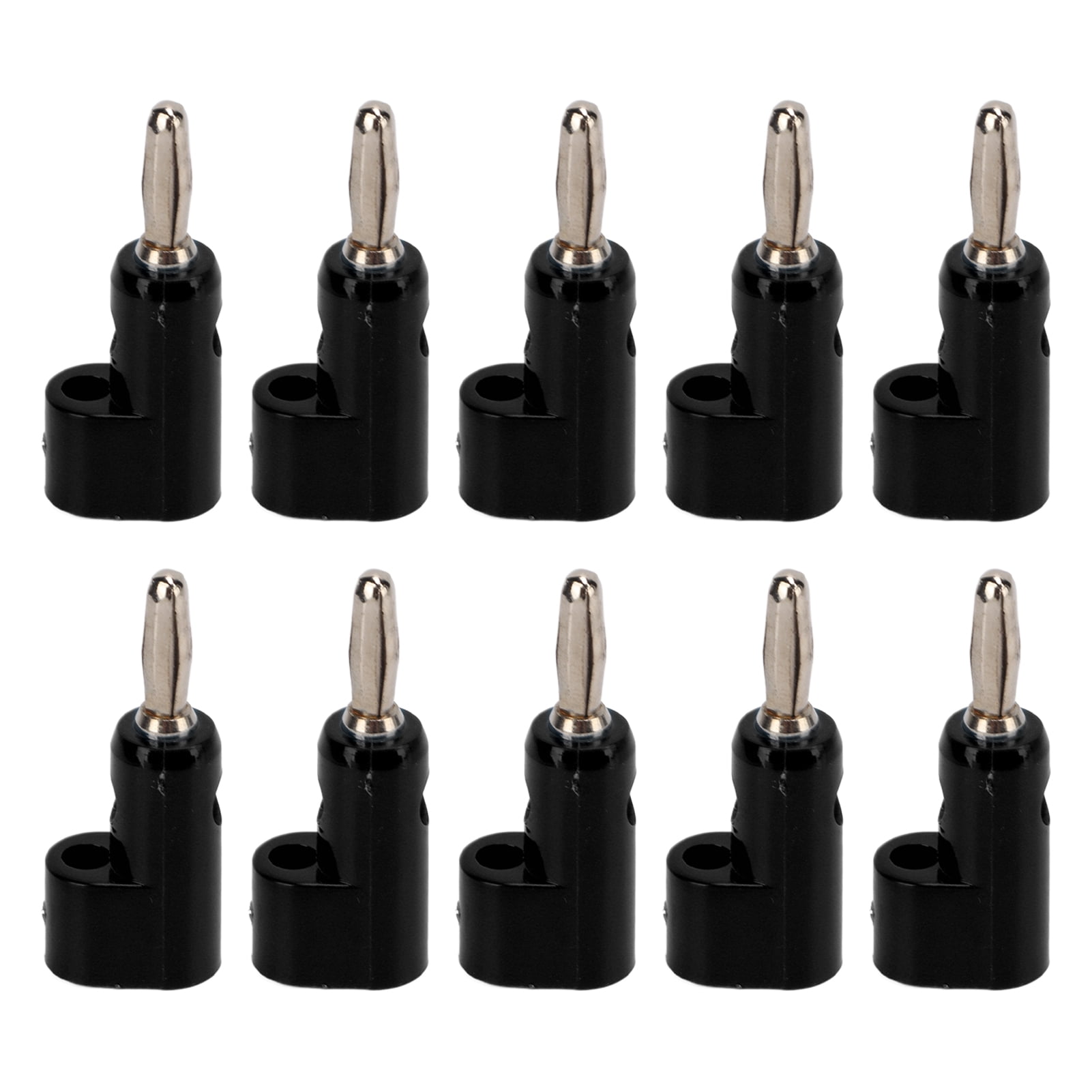 4mm Solderless Banana Plug Stackable Open Screw 10Pcs/Set, 30V AC-60V ...