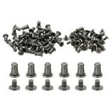 4mm Studs for Clothing, 50 Sets Studs and Spikes Leather Rivets Screw ...