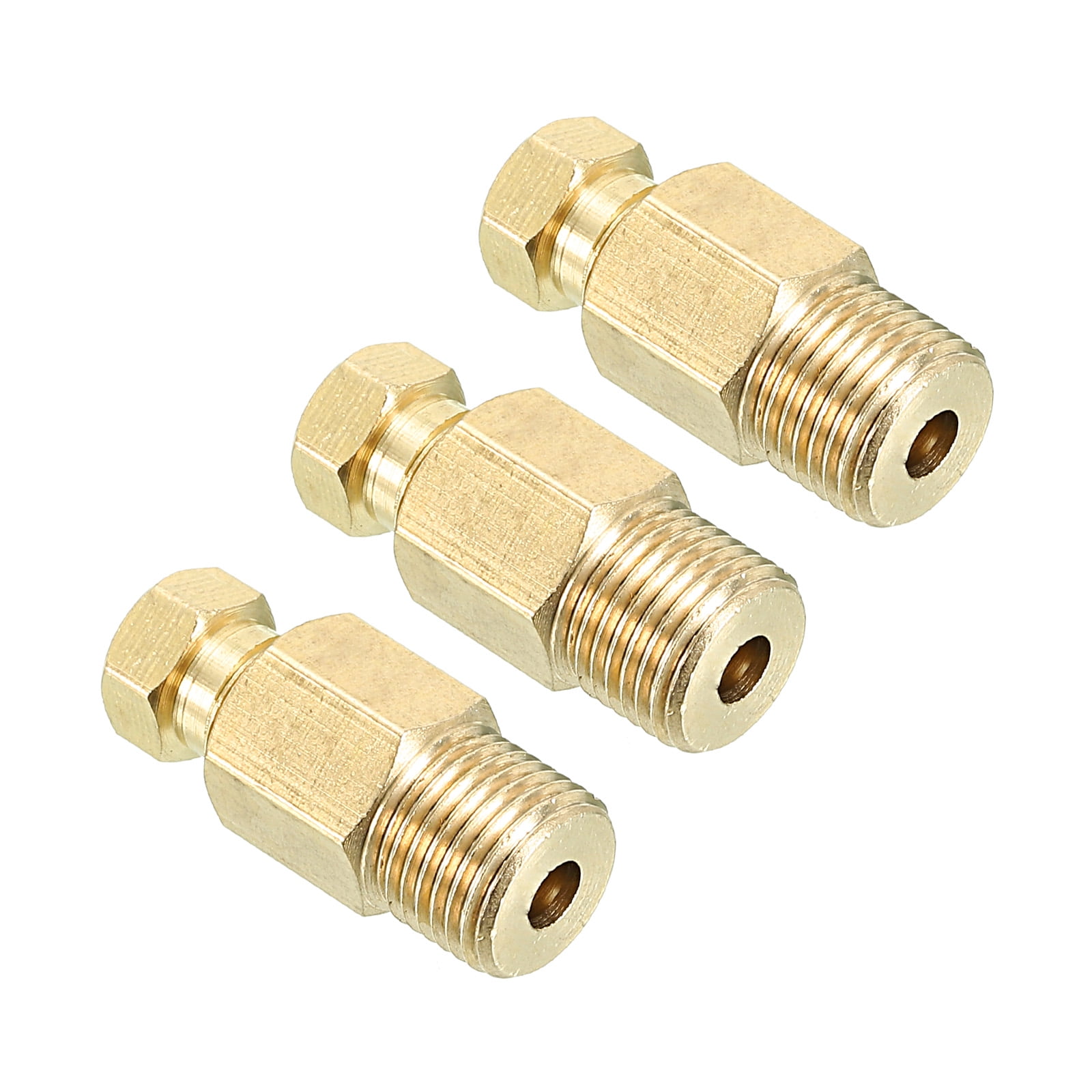 4mm Tube OD 1/8 BSP Male Thread Brass Tube Compression Fitting ...