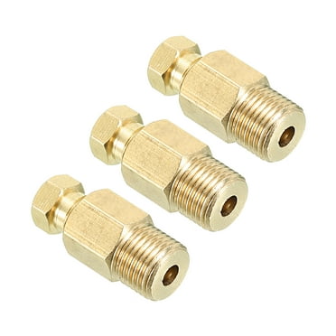 Couplings Company 3/8" OD Brass Compression Male NPT Connector, Pipe ...