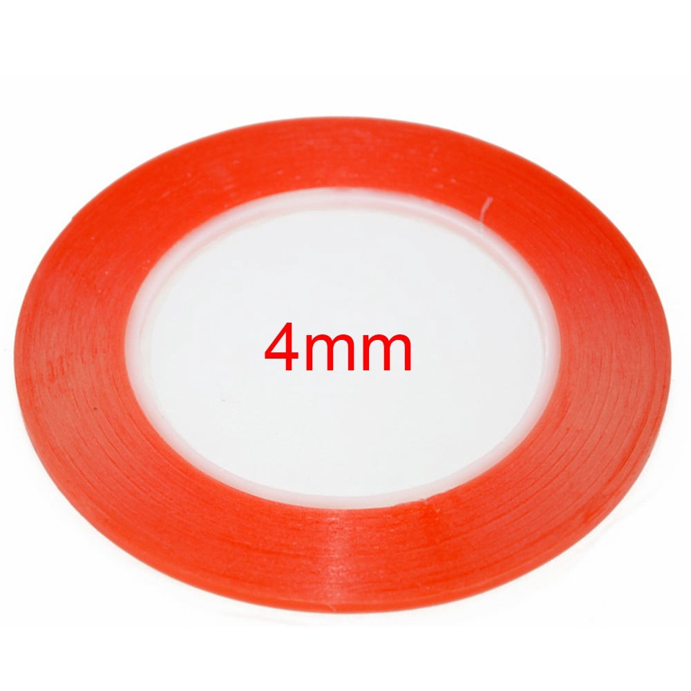 4mm Wide High Strength Double Sided Sticky Clear Red Tape For iPad ...