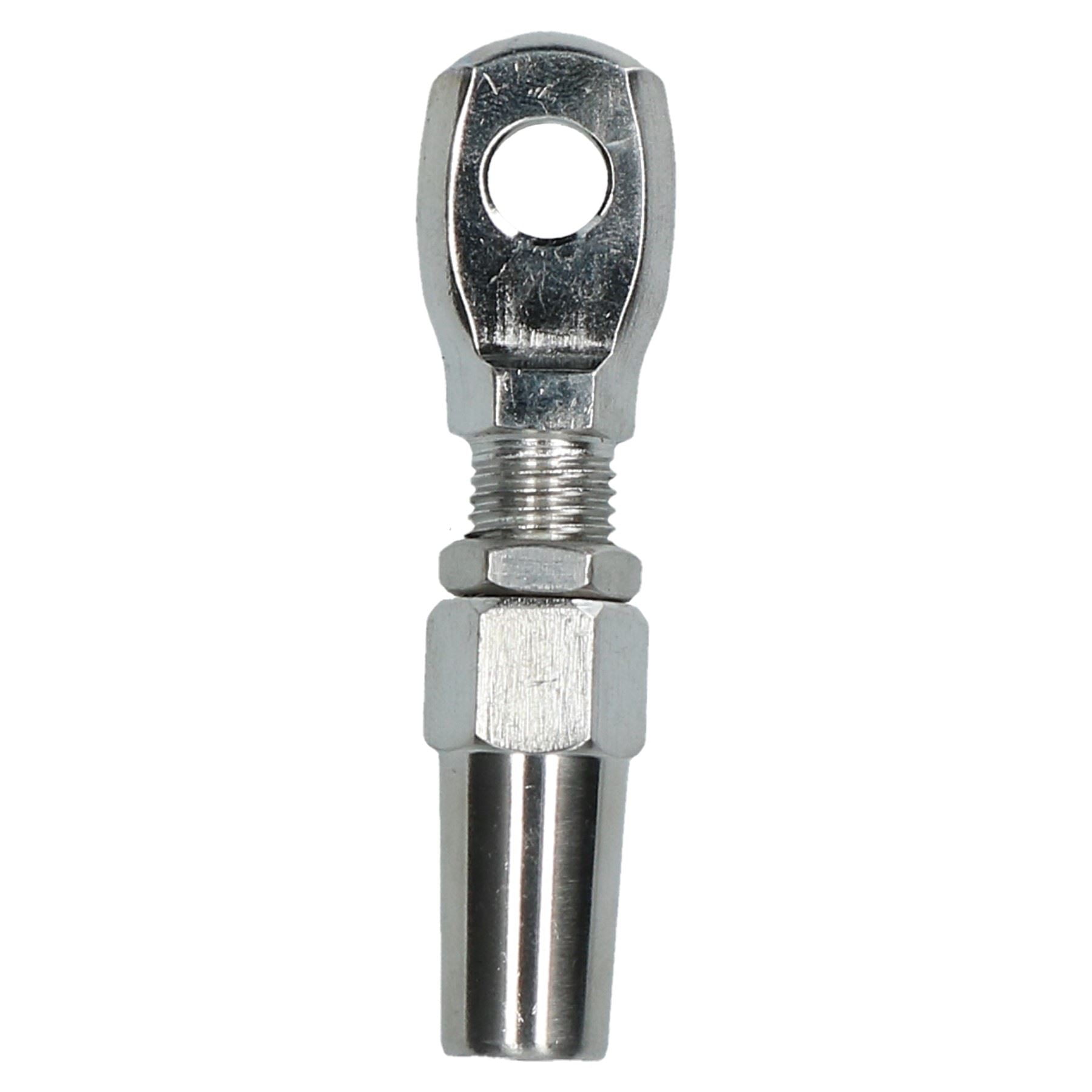 4mm Wire Cable Rope Eye Rigging Terminal Swageless DIY Fitting ...