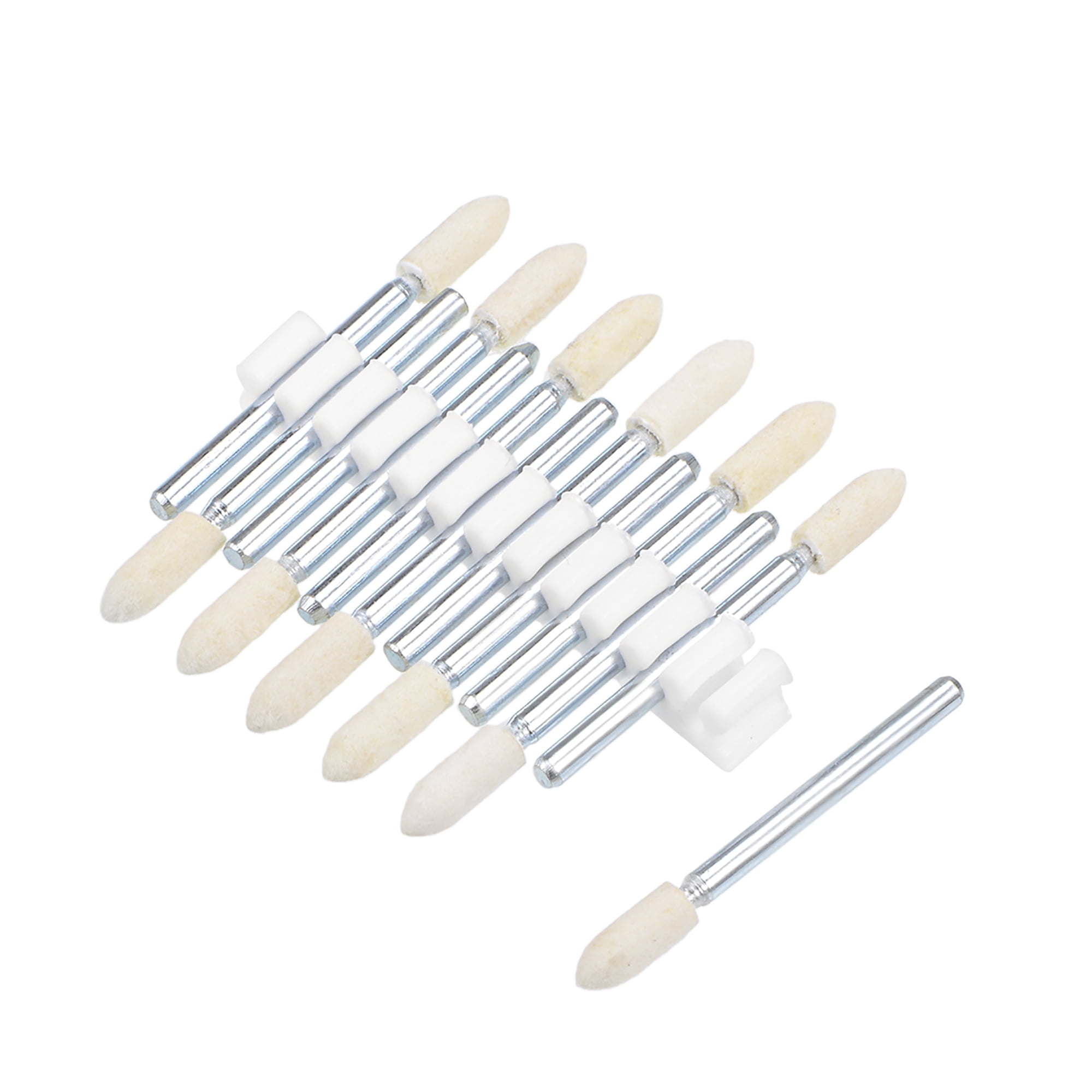 4mm Wool Felt Mounted Points Tapered Polishing Buffing Wheels Grinding ...