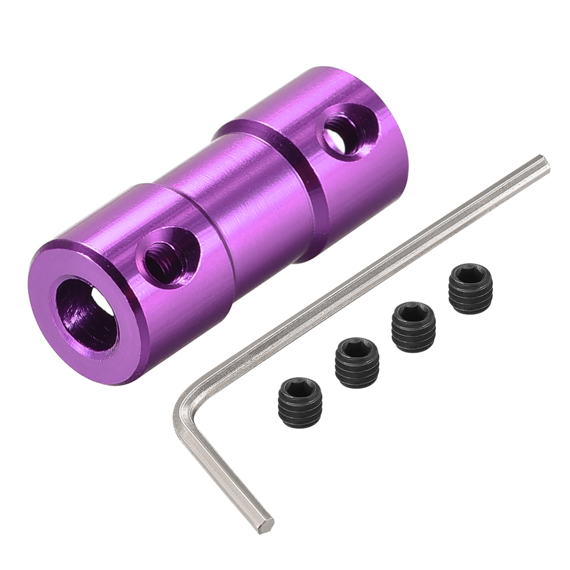 4mm to 5mm Bore Rigid Coupling 25mm Length 10mm Diameter Aluminum Alloy ...