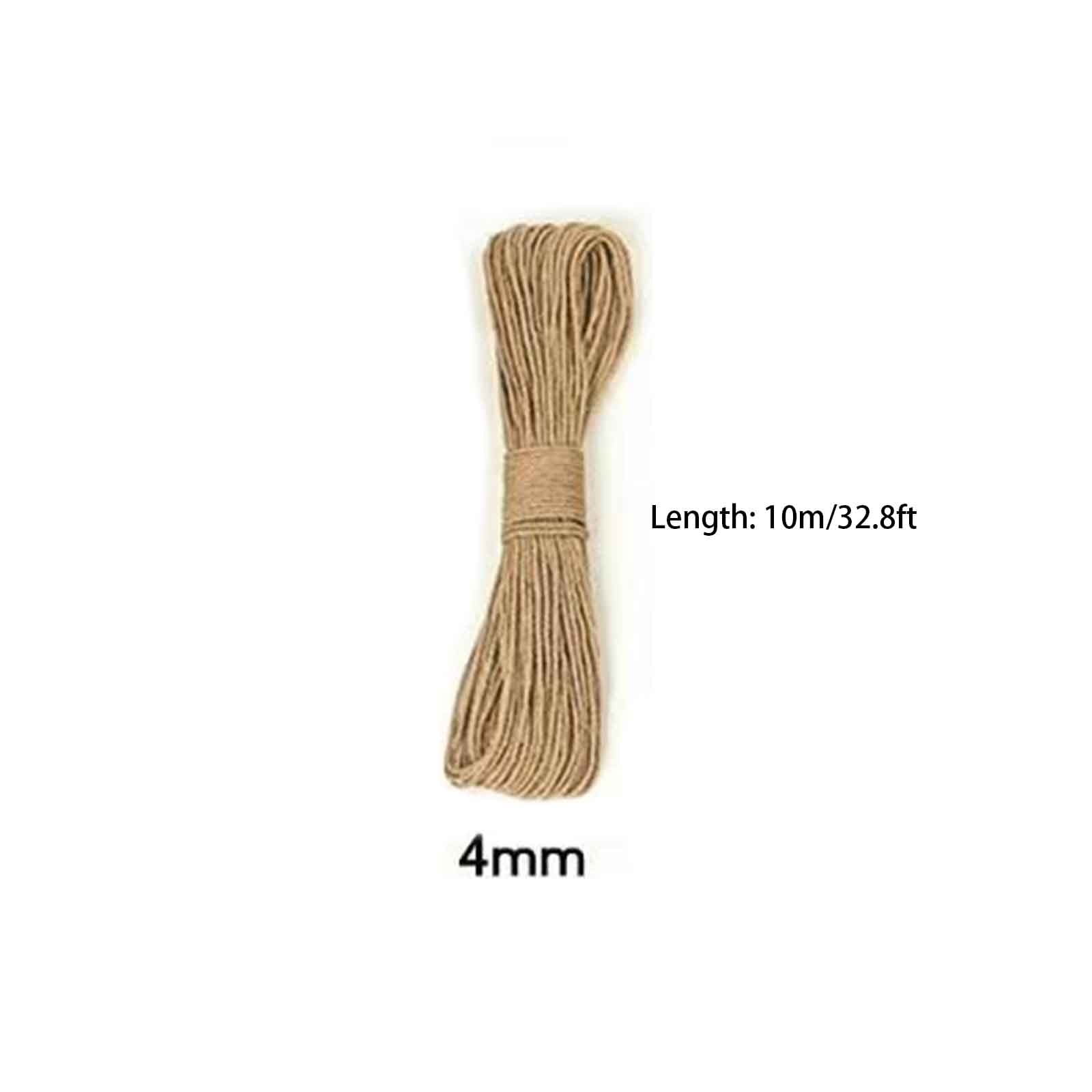4mm x 10m Natural Brown Rope Handmade Crafting Cord for DIY Decoration ...