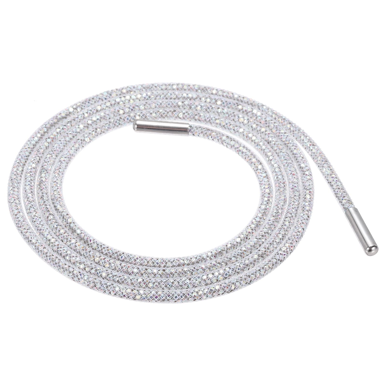 4mm x 120cm Rhinestone Tube Rope Bling Crystal String for DIY Sweaters ...