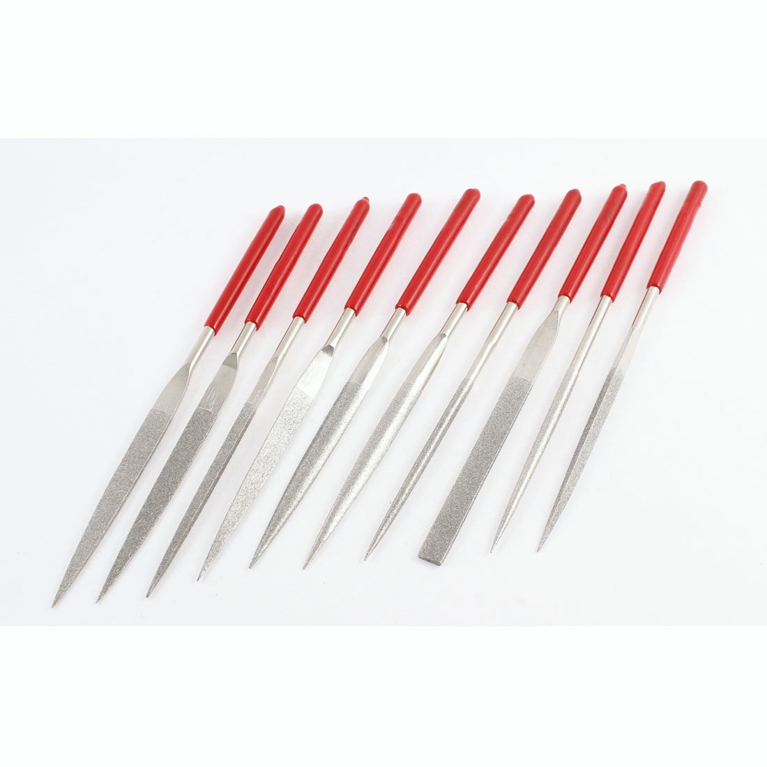 4mm x 160mm Round Flat Square Tapered Triangle Diamond Needle File Kit ...