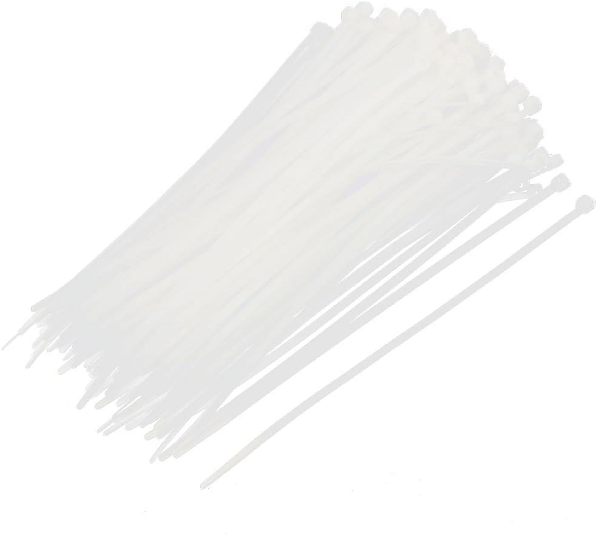 4mm x 200mm Nylon Self Locking Reusable Cable Zip Ties Fastener White ...