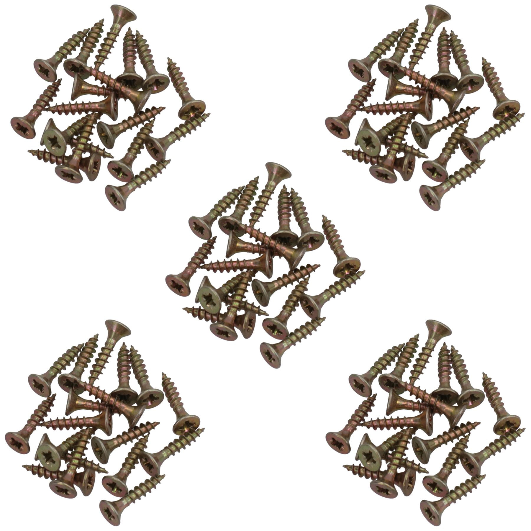 4mm x 20mm Countersunk Wood Chipboard Screw Fasteners PZ2 Drive 90pc ...