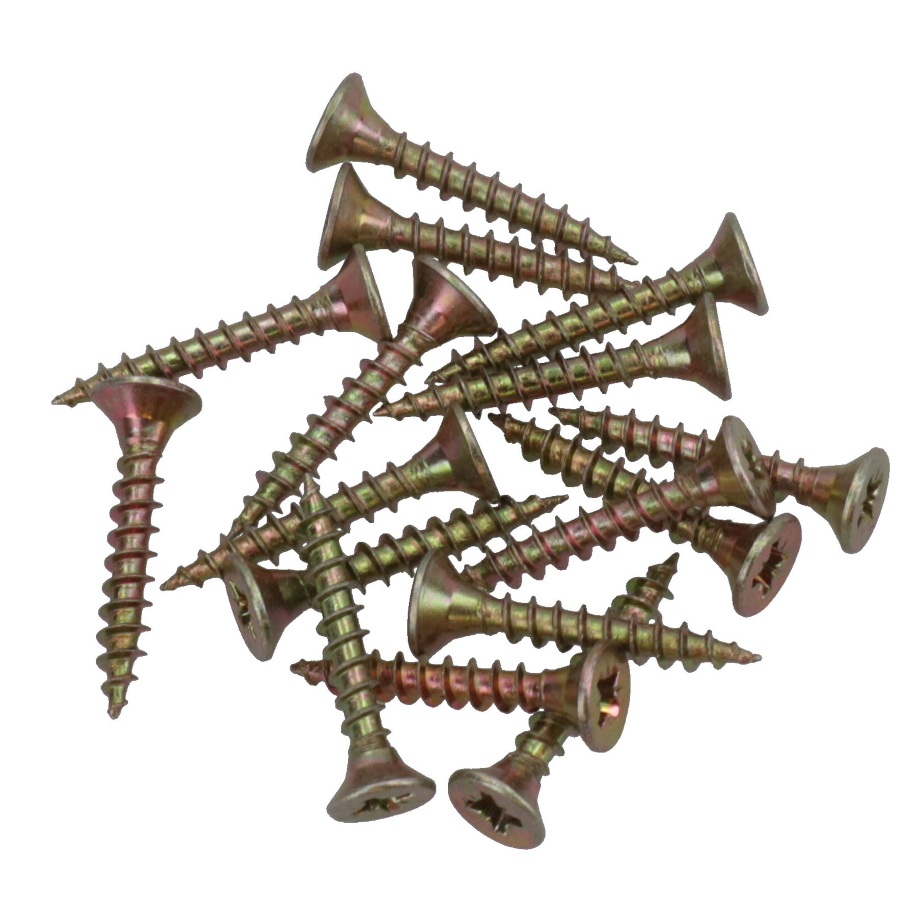 4mm x 25mm Countersunk Wood Chipboard Screw Fasteners PZ2 Drive 16pc ...