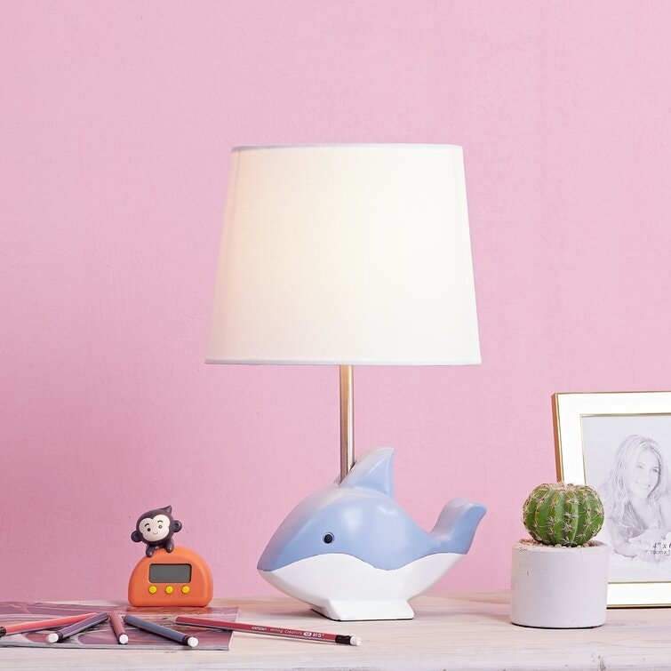 4modernhome 15" Bedside Child/Kids Table Lamp Blue - Walmart.com