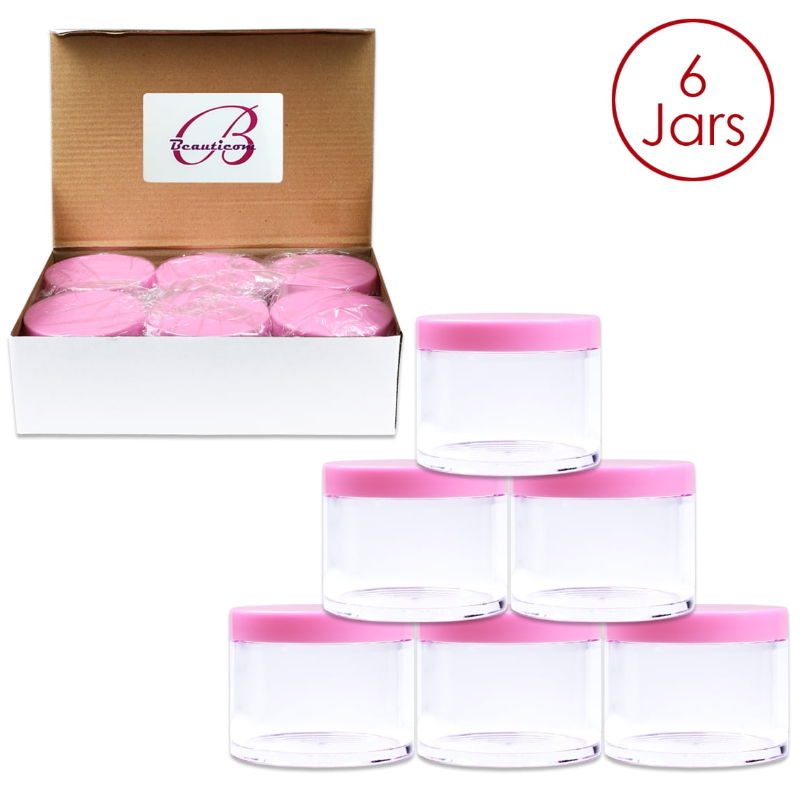 4oz/120g/120ml High Quality Acrylic Leak Proof Clear Container Jars ...