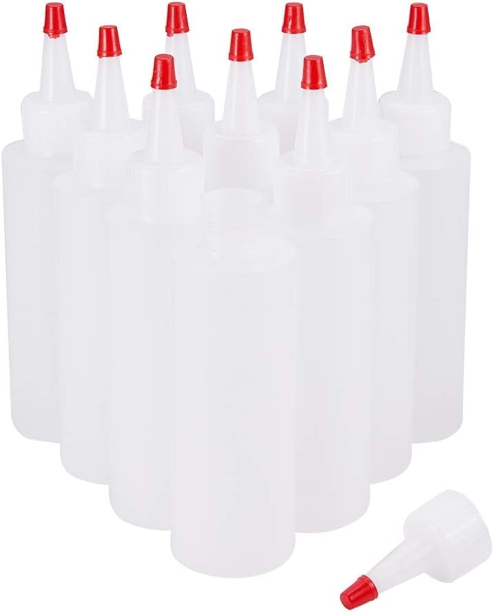 4oz 8 Pack Plastic Squeeze Bottles Squirt Bottles Acrylic Pouring ...
