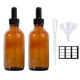 Stella 4oz Amber Glass Dropper Bottles, Essential Oil Storage with ...