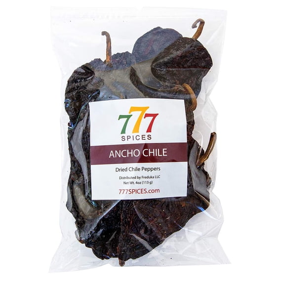 4oz Ancho Poblano Dried Whole MDA05 Chiles Peppers, Chili Pods for ...